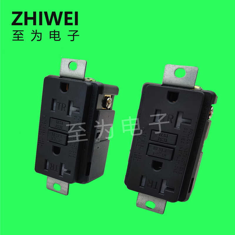 American standard TR dual socket American 20A 125V GFCI grounding fault ...