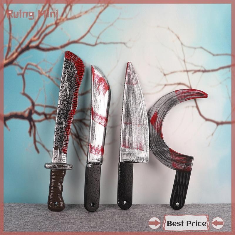 Ruing Decorative Bloody Axe Realistic Looking Plastic Halloween Fake ...