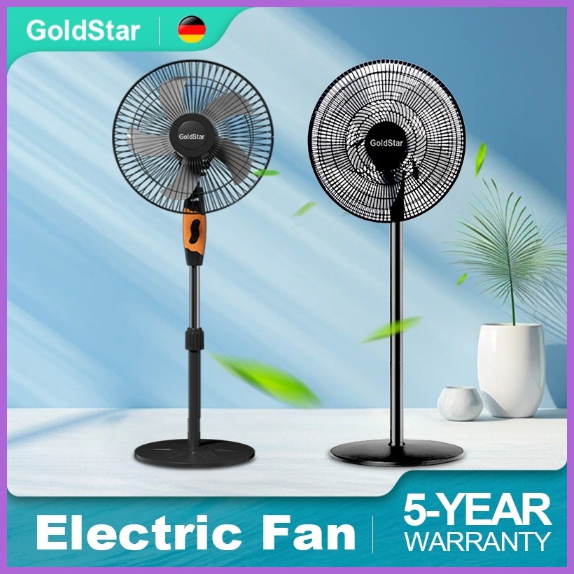 ♨ Gold Star 1-2pcs 16 Inch Portable Electric Fan - Stand Fan and Wall ...