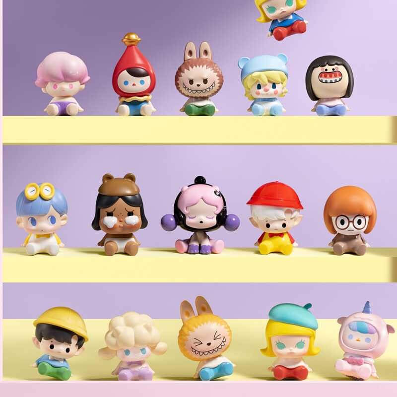 Dimoo Skullpanda Labubu Crybaby Sitting Posture Pop Bean Mini Anime ...