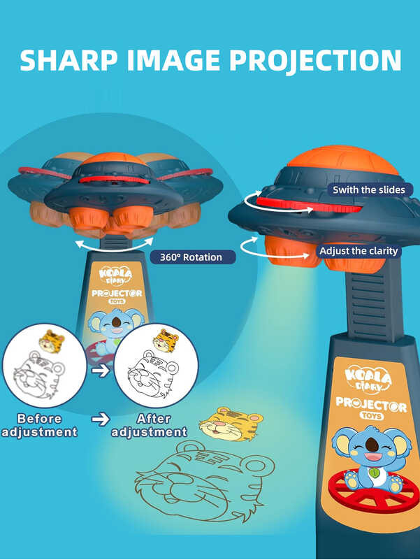 Art Children's Projector Drawing Includes 6 Slides, 48 Projected Images ...