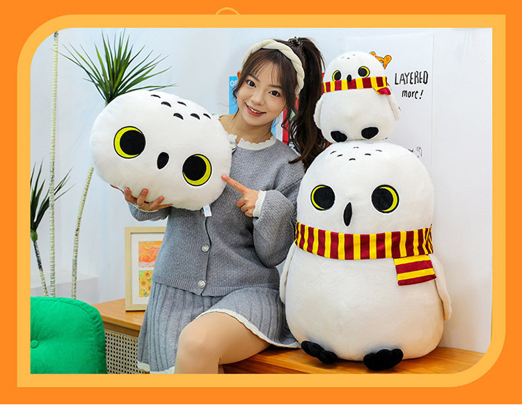 LYDIA Scarf Hedwig Plush Harry Potter Movie Character Owl Stuffed Toy ...
