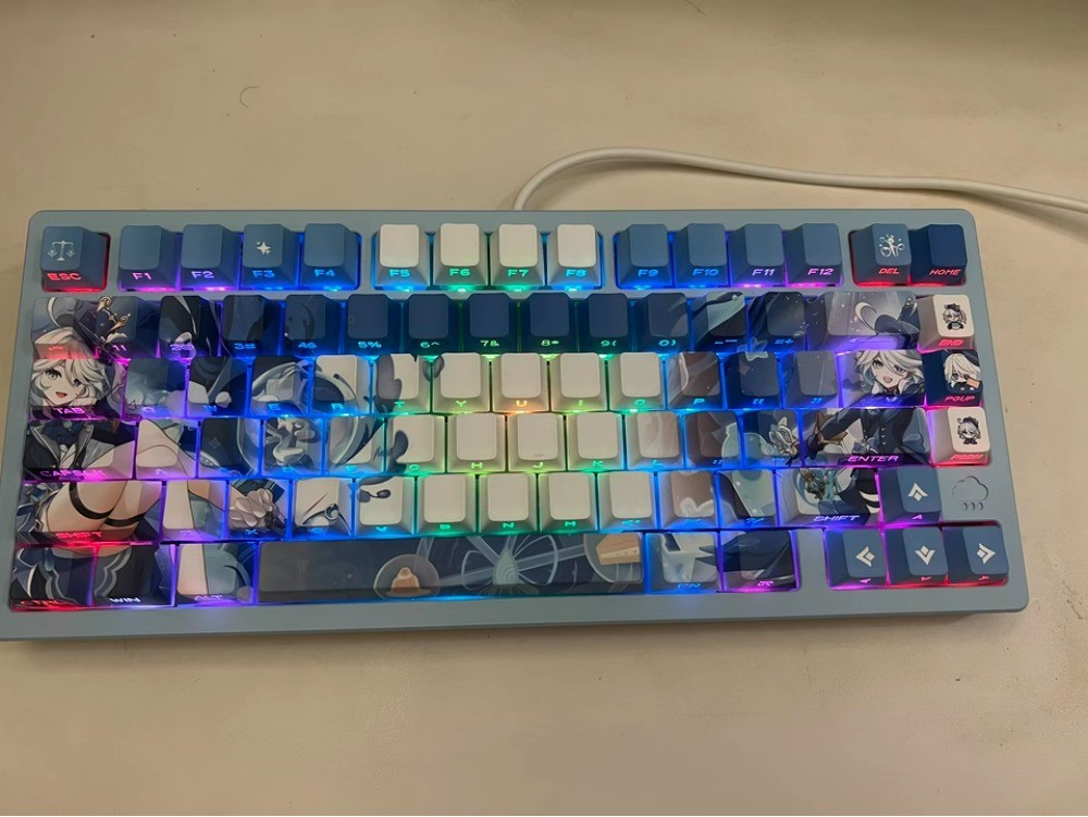 Furina Keycap Cherry Profile 120+ Keys PBT Five-sided Dye Sublimation ...