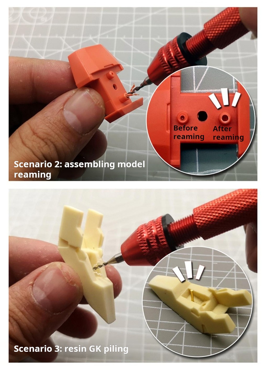 MS060 Tungsten Steel Hand Drill Set Lightweight Hand Twist Drill with 5pcs Drill Bits Match ...