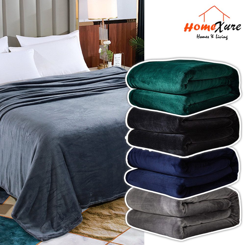 HomeXure - FLANNEL BLANKET Selimut Baldu Gebu Queen Comforter Comfy ...