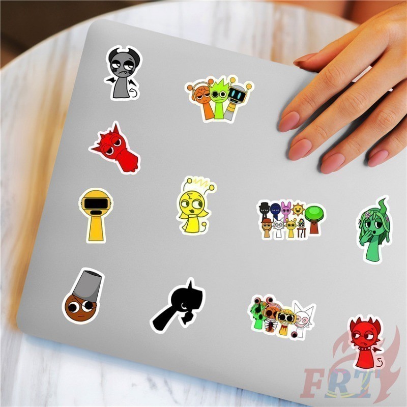 50pcs Incredibox Sprunki Stickers Cartoon Graffiti Decals for Kid ...