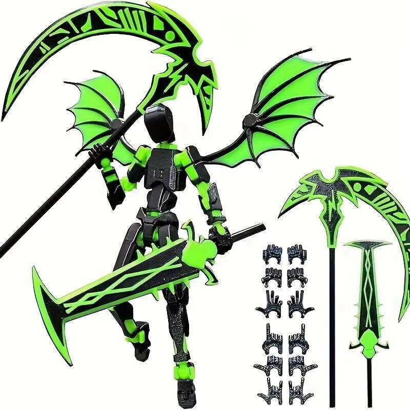 Premium 3D Printed Demon Reaper Multi-Joint Action Figure Set: Mixed ...