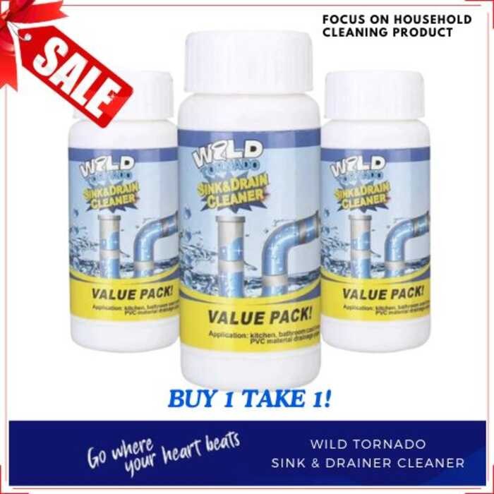 2pc Original Wild Tornado SINK & DRAIN CLEANER for Clogged Sinks ...