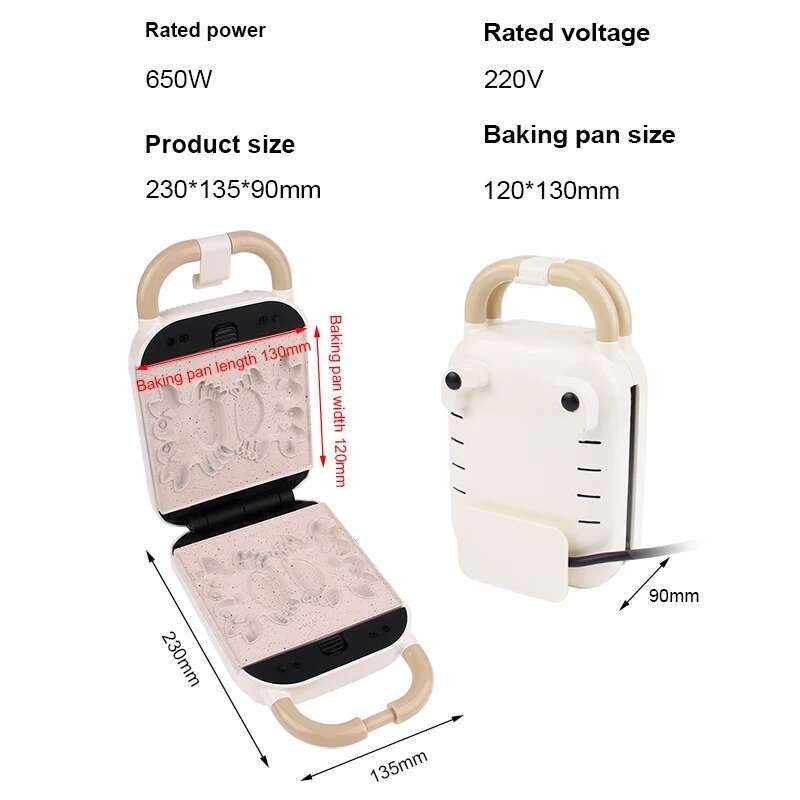Waffle Multifunction Maker Electric Sand Grill Cake Toaster Oven ...