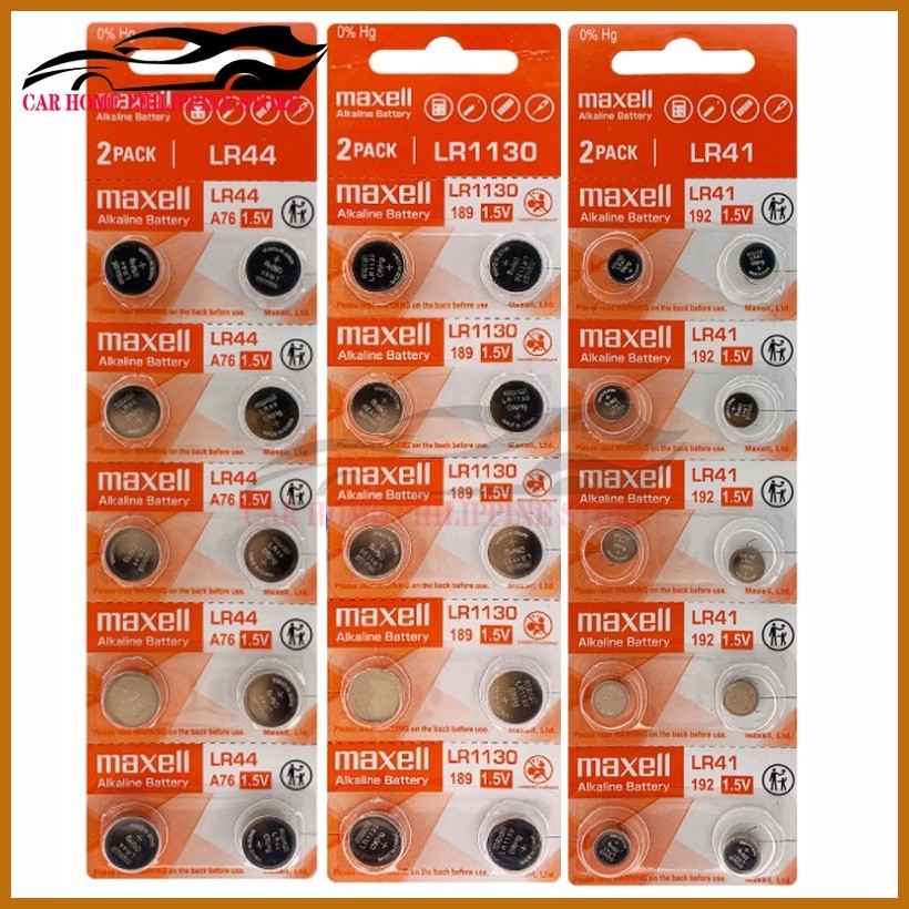 ☁ MAXELL LR44 (A76 /AG13) / LR41 (192 / AG3) / LR1130 (189 / AG10 ...