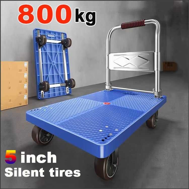 Trolley Heavy Duty Hand Trucks Foldable Trolley Rubber Wheel Ultra ...