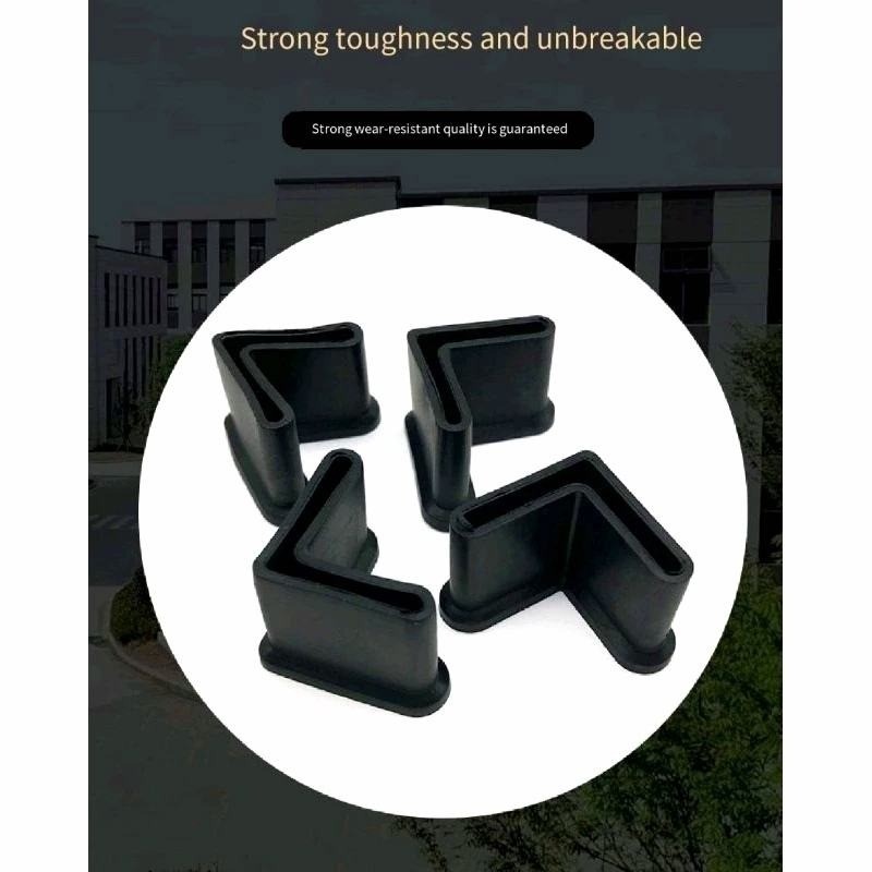 4pcs Rubber Footing Angle Bar Rubber Footing L-Shaped Rubber Footing ...