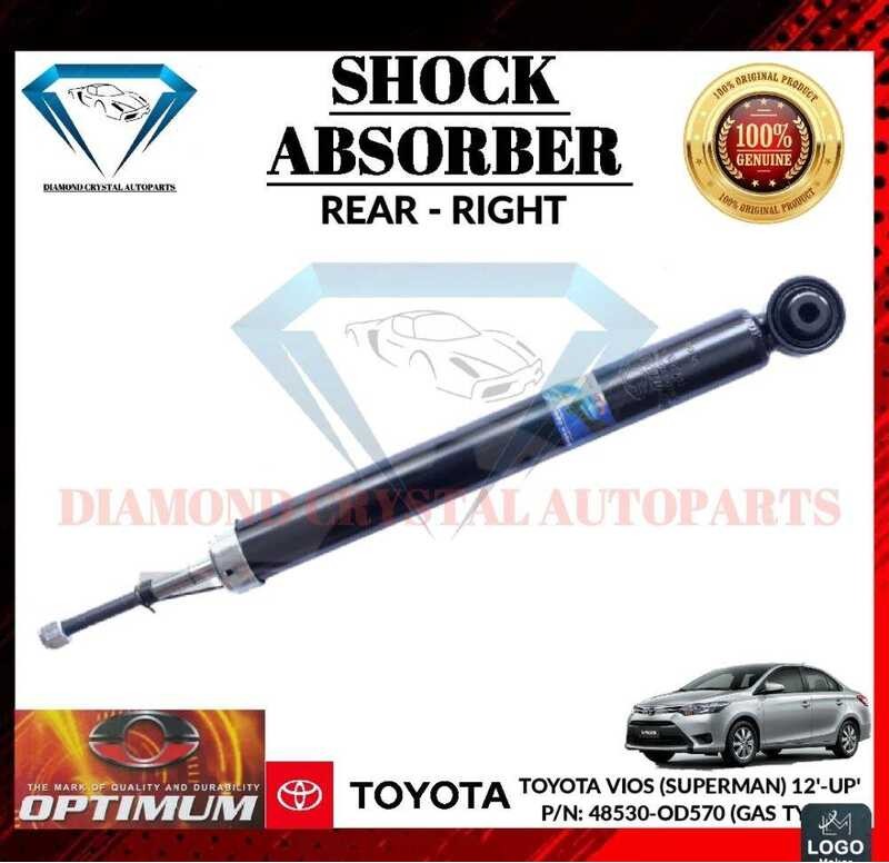 LY Shock ABSORBER TOYOTA VIOS 2012'-Up' (Superman) Rear-Left/Right P/N ...