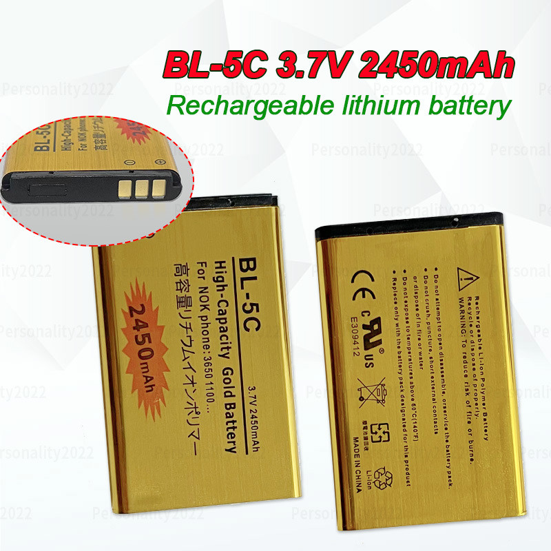 BL 5C Battery Bl5c Li Ion Batteries 2450Mah For 2600 1100 1110 1200 ...