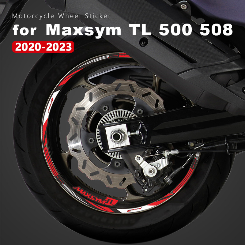 Motorcycle Wheel Sticker Waterproof Decals For SYM Maxsym TL 508 500 ...