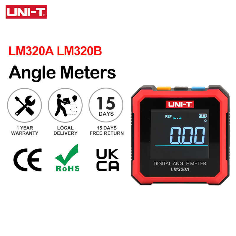 LM320A UNI-T LM320B Meter Magnetic Incometer Digital Protractor Finder ...