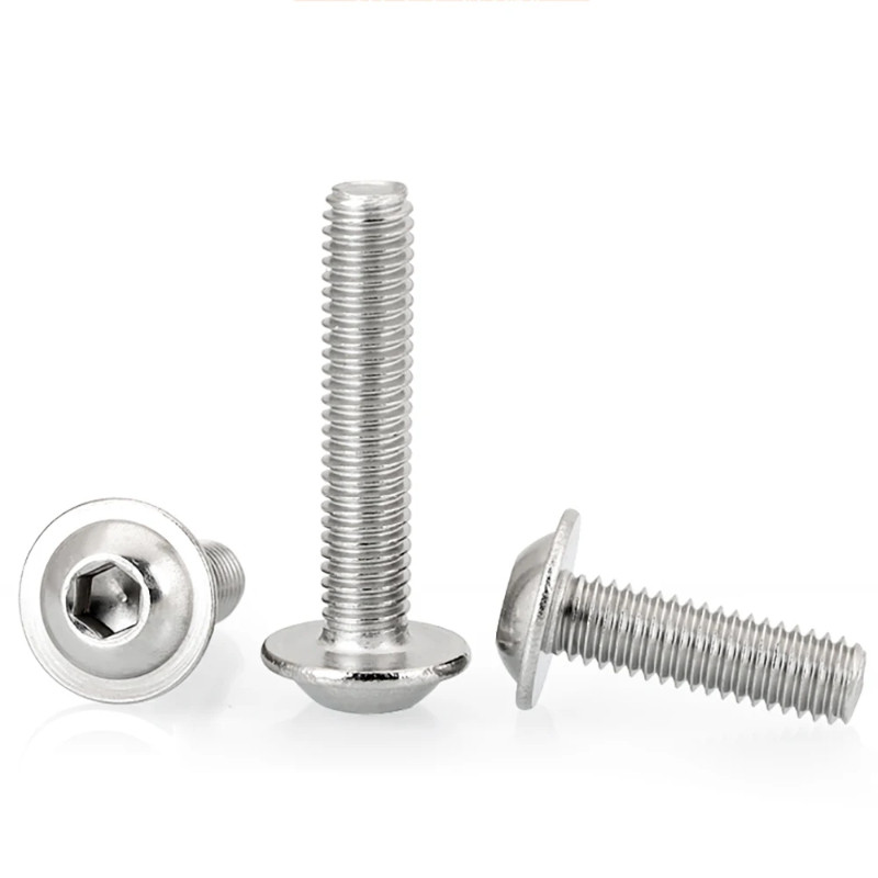 M2 M2.5 M3 M4 M5 304 Stainless Steel Allen Hex Hexagon Socket Round Button Head With Washer ...