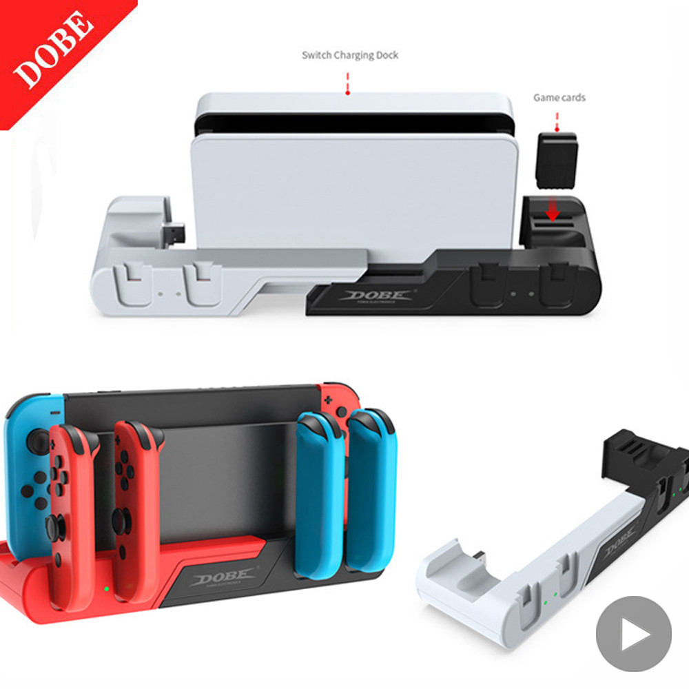 Charging Dock Base For Nintendo Switch OLED Console Joy Con Battery ...