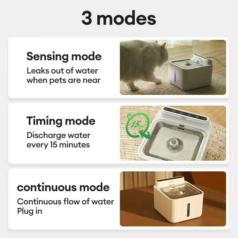 LY Pet Fountain Para Sa Cat 3L Wireless Dog Water Dispenser Gamit Ang ...
