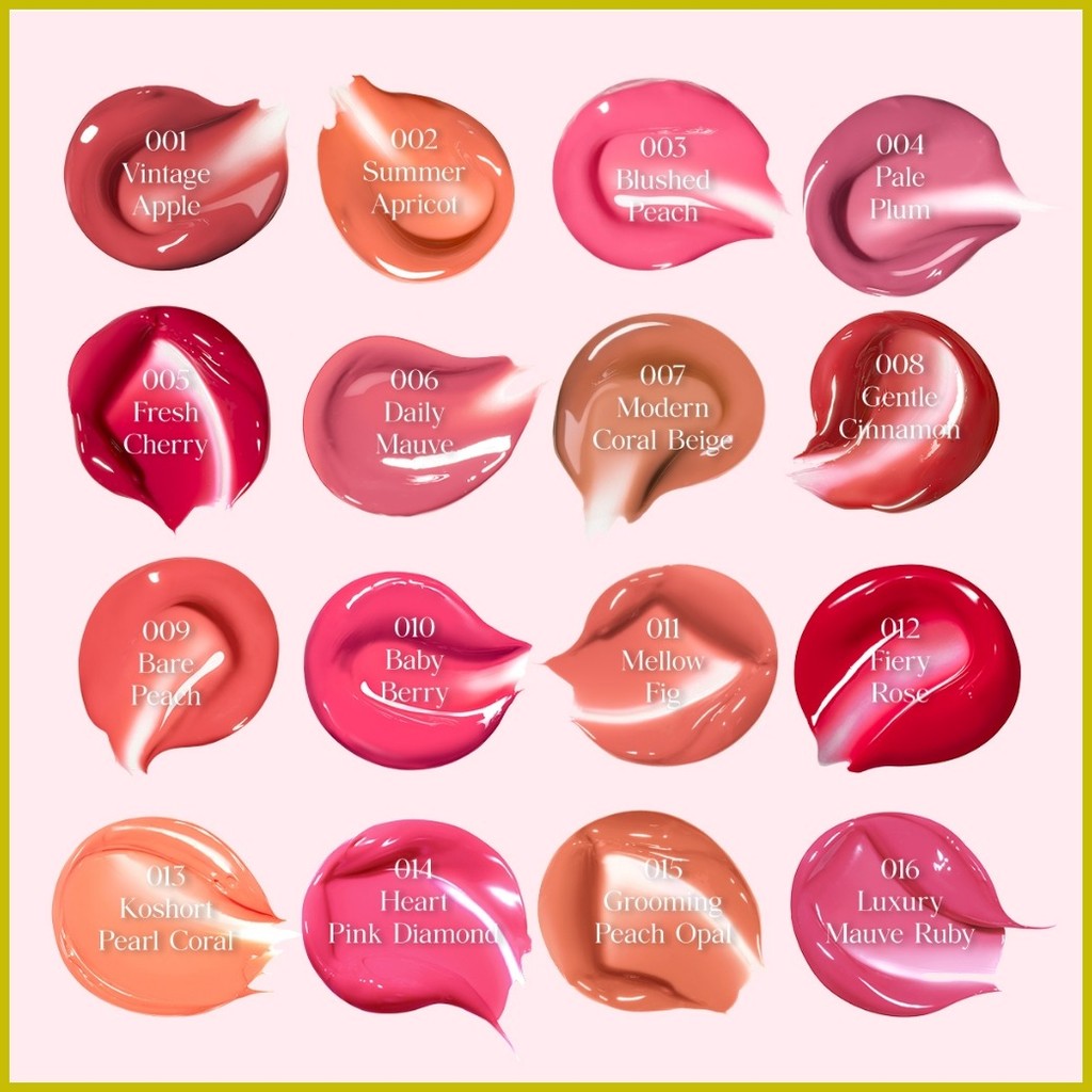 [CLIO] 4 New Colors | Crystal Glam Tint (Watery Lip Gloss,Glow lip tint ...