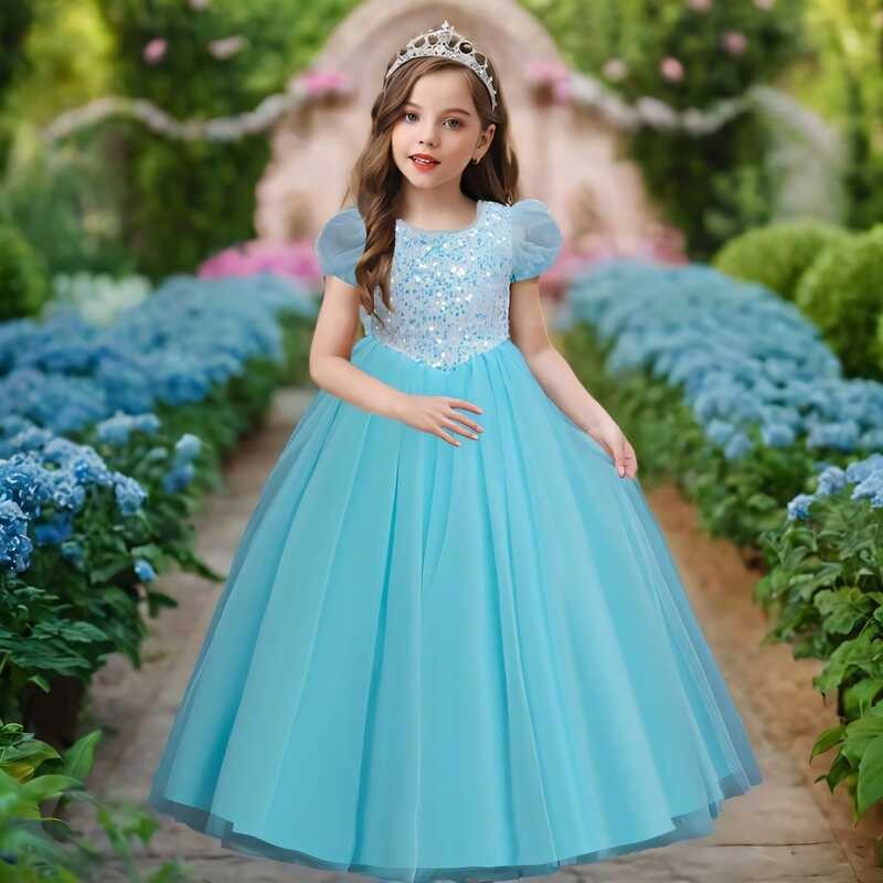 Na Formal Damit Ng Mga Bata, Bula, Sequins, Princess Super Fairy Mesh ...