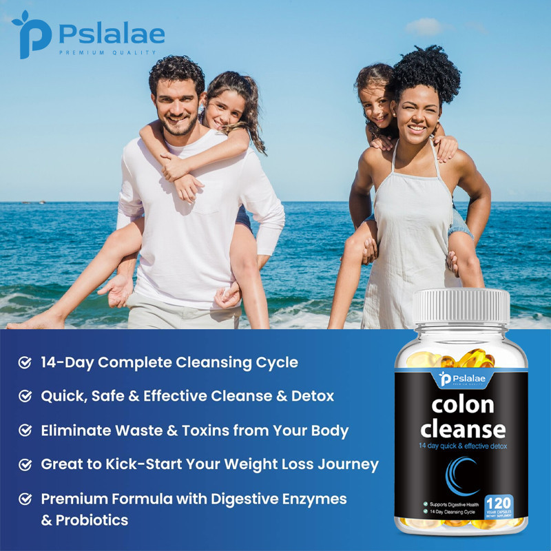 Pslalae Intensive Colon Cleanse with Psyllium Husk Powder, Digestive ...