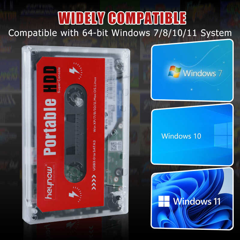 500Gb External HDD Hard Drive Disk For PC Laptop Windows OS Game ...