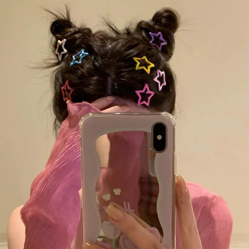 30 Pcs Korean Colorful Y2k Star Hair Clip Set Women Bangs Bb Clip Girl ...
