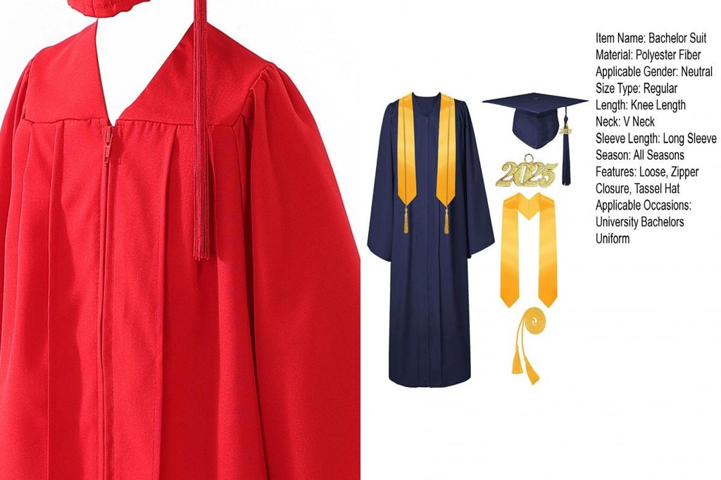 Graduation Attire with Honors Rope 2025 Charm on Graduation Cap 5 Pcs ...