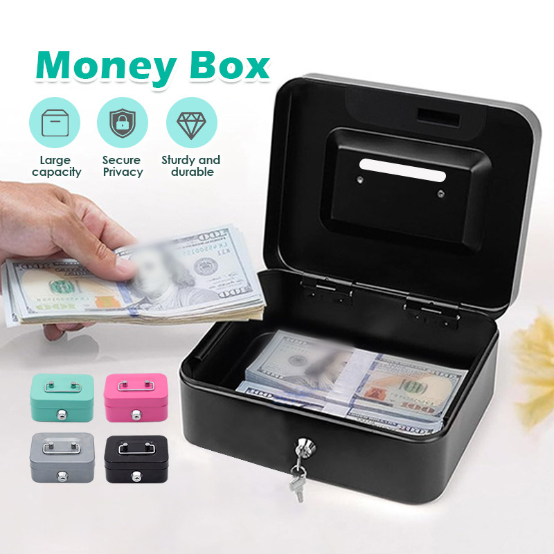 Money Box With Lock Money Secret Security Safe Money Box Portable Money ...