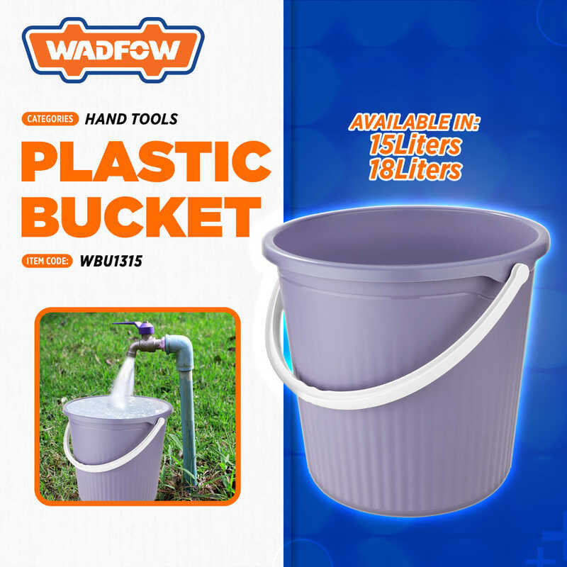 Wadfow 15L/18L Plastic Bucket Multipurpose Cleaning Container Water ...