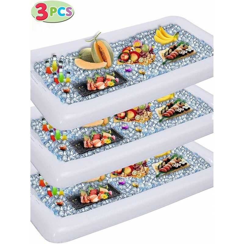 Floating tray amusement park in water swimming pool, toy picnic ...