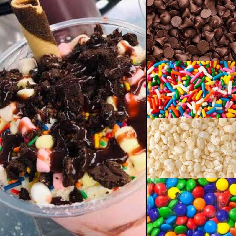 ICE SCRAMBLE Set - Ice Cream / Milk Tea Flavors And Toppings 100G ...