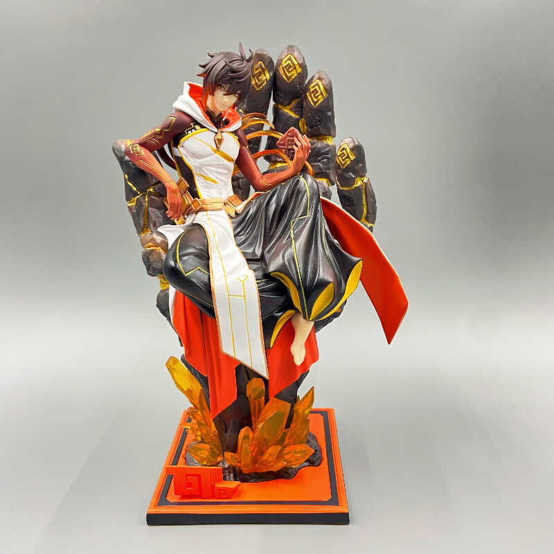 Zhongli Genshin Impact Figure 26cm PVC Model Collection Simulation ...