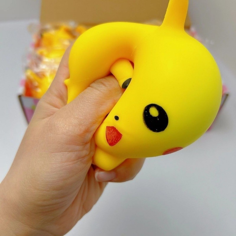 Pikachu Slow Stress Relief Squishy Kawaii Decompression Anime Cartoon ...