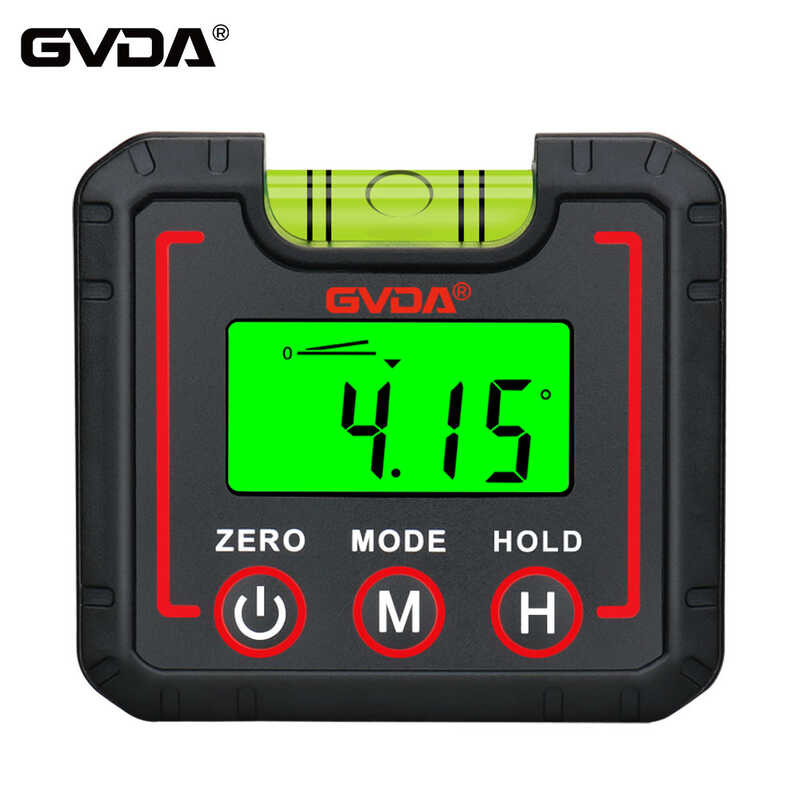 Digital GVDA Gauge Magnetic Protractor Incometer Finder Angle Cube ...