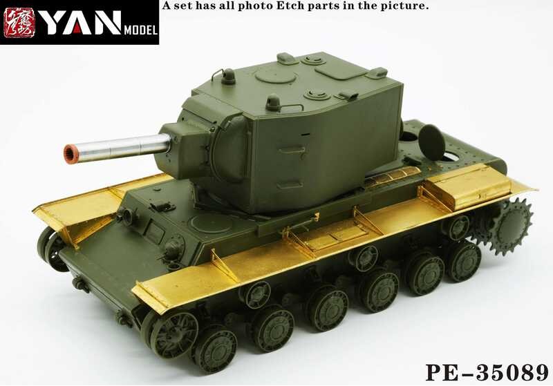 Yan 2 ☆ Model Pe-35089 1/35 Ruso Kv-2 Heavy Tank (Para Sa TAMIYA 35375 ...