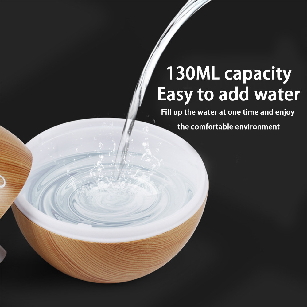 130ML Wood Grain Air Humidifier Aromatherapy Essential Oil Diffuser Wood Grain | Shopee Philippines