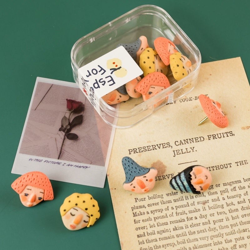 Pushpin ins Good-looking Pushpin Textured Character Felt Pushpin Cute ...