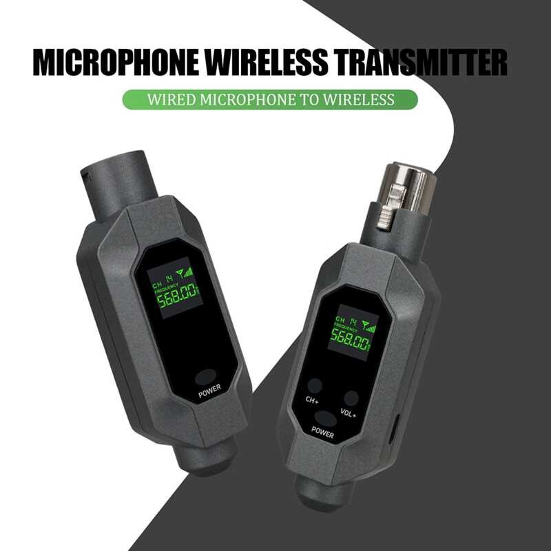 Receiver Transmitter Pled Into Xlr Wireless Microphone System For ...