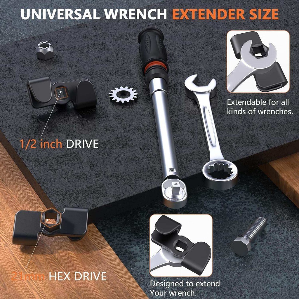 Universal Wrench Extender Adaptor Wrench Extension Tool Wrench Extender ...