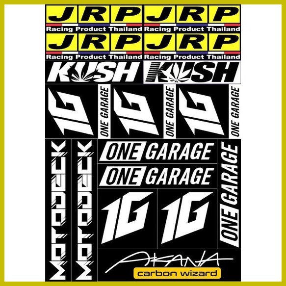 JRP MOTODECK ONEGARAGE sticker set | Shopee Philippines