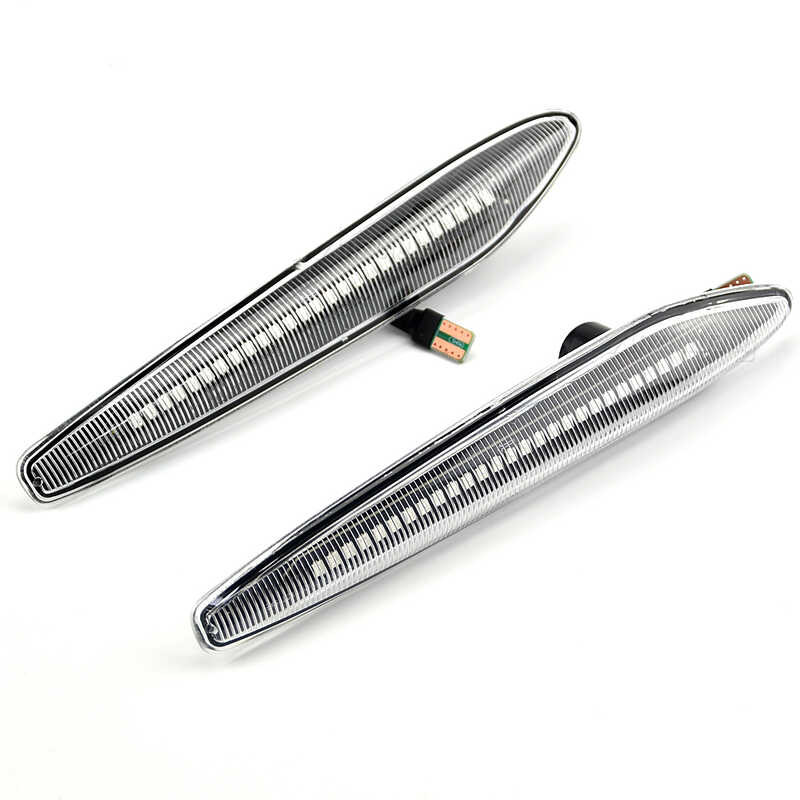 LED 2Pcs Dynamic Side Marker Lights Arrow Turn Signal Bker Lamps Para Sa Alfa Romeo 159 ...