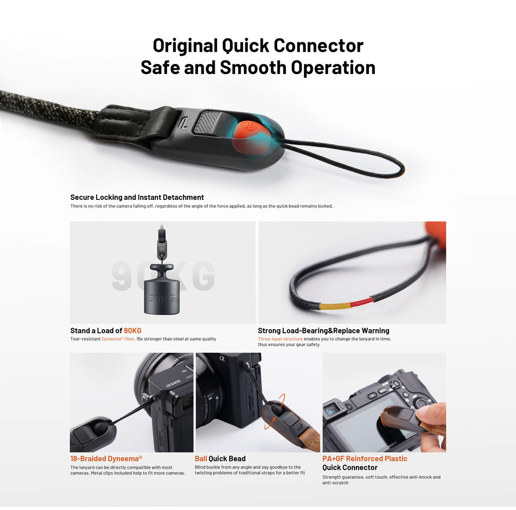 PGYTECH Camera Shoulder Strap Air Basic & Artistic -- Quick-release One ...