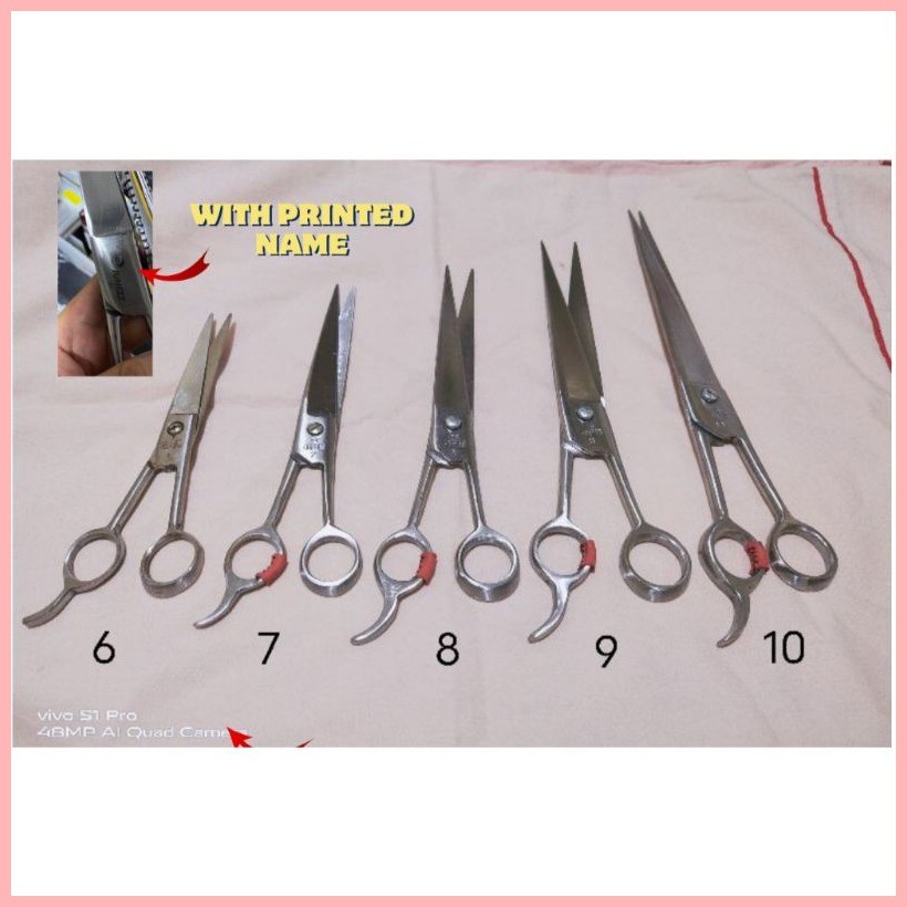 FULL VACIADA AND SEMI vaciada pure Asero barber scissors tabaco bicol ...