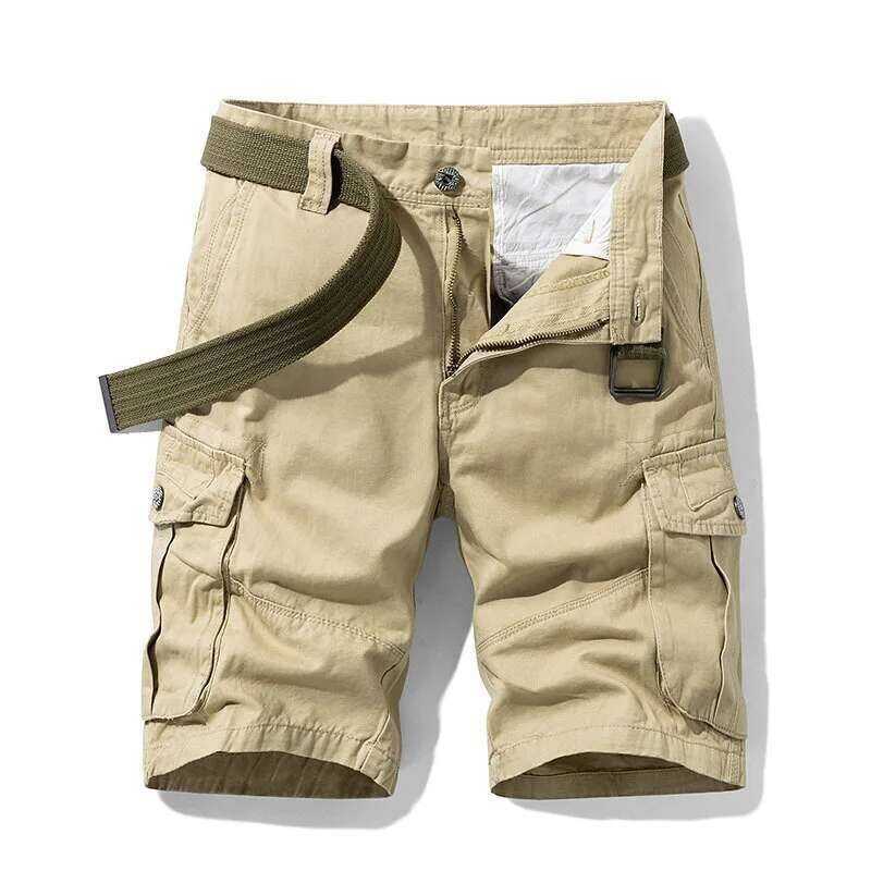 3 2025 Summer Men's Gy Multi Pocket SHOPEE Cargo Shorts Male Cotton ...