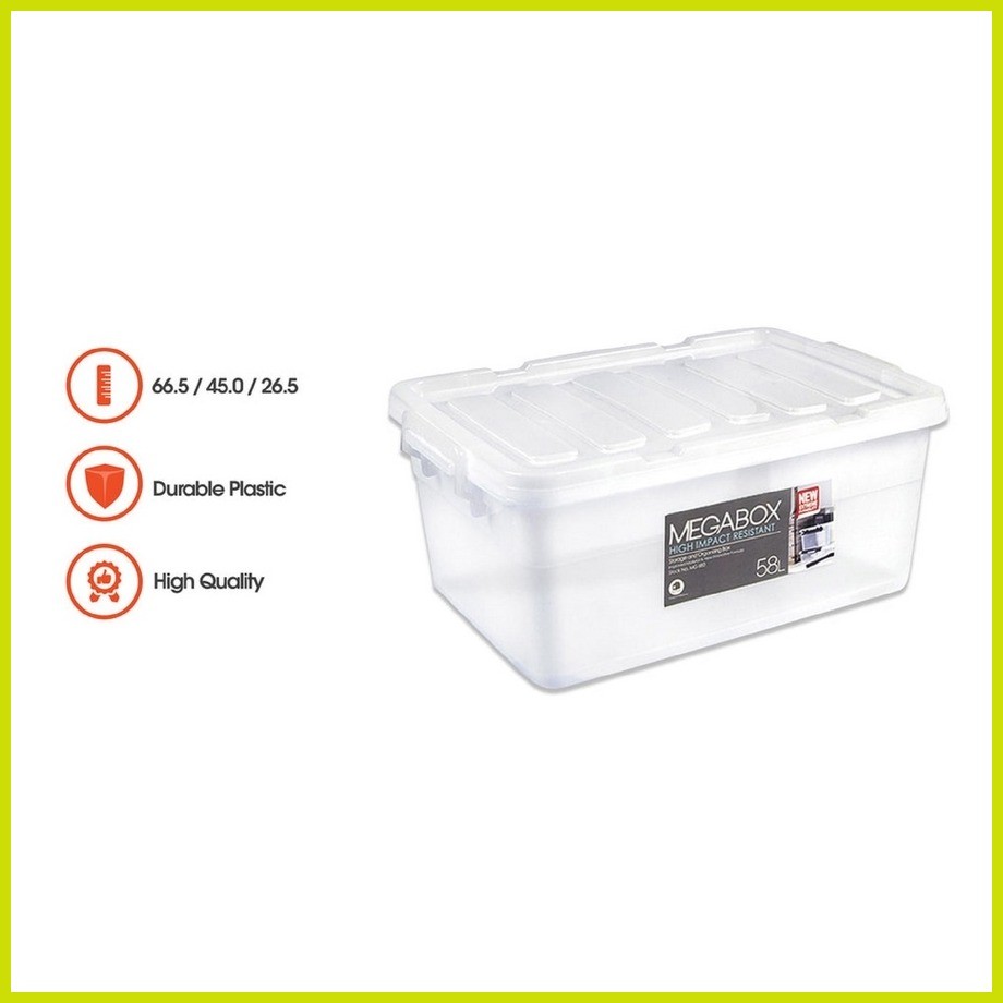 ⇩ Megabox High-Impact Storage Box 58 liters MG-683 | Shopee Philippines