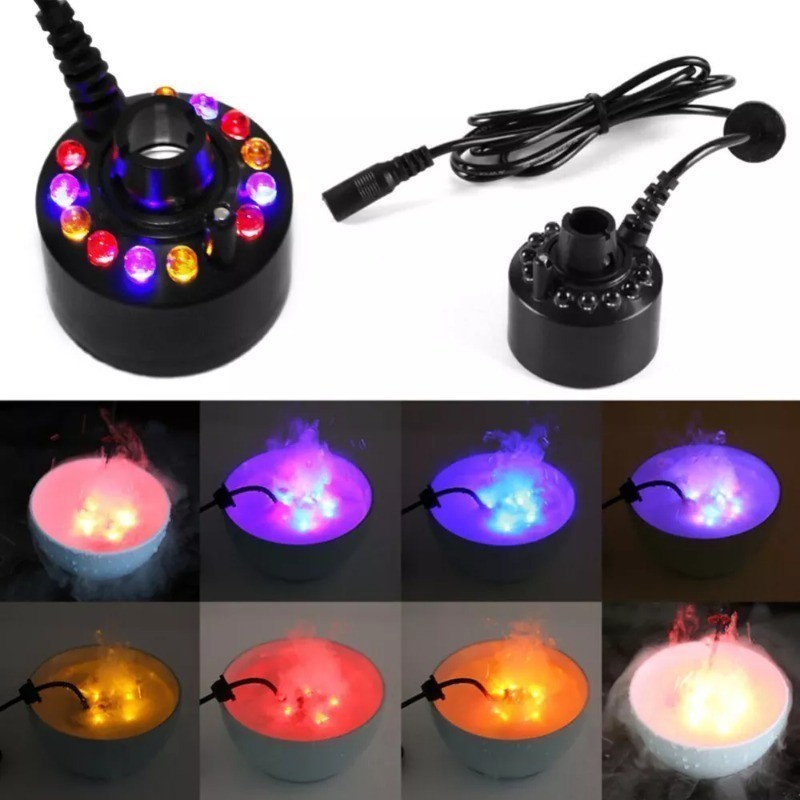 Mist Maker Aquarium Fogger 12 Led Ultrasonic Atomizer Super Big Mist ...