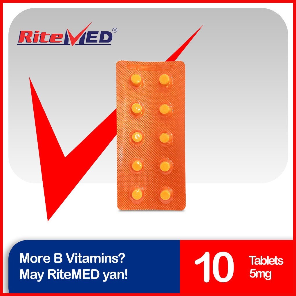 ూ ⚔ ⍩ RiteMED Folic Acid 5mg 10 Tablets (Prevention Of The Folate ...