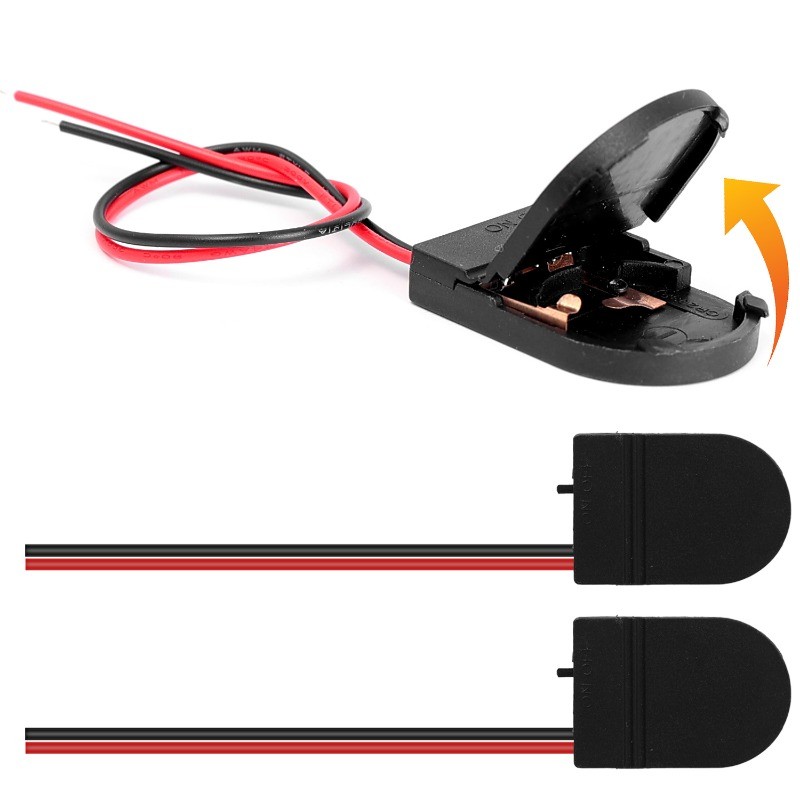 Durable Plastic Battery Box with Line On Off Switch U-shaped Single ...